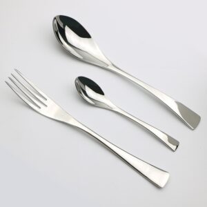 JANKNG 20-Piece 18/10 Stainless Steel Flatware Set, Service for 4