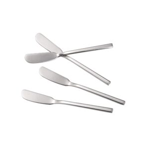 IMEEA Butter Knife Stainless Steel Butter Knife Spreader 6.5-Inch Cheese Spreaders, Set of 4