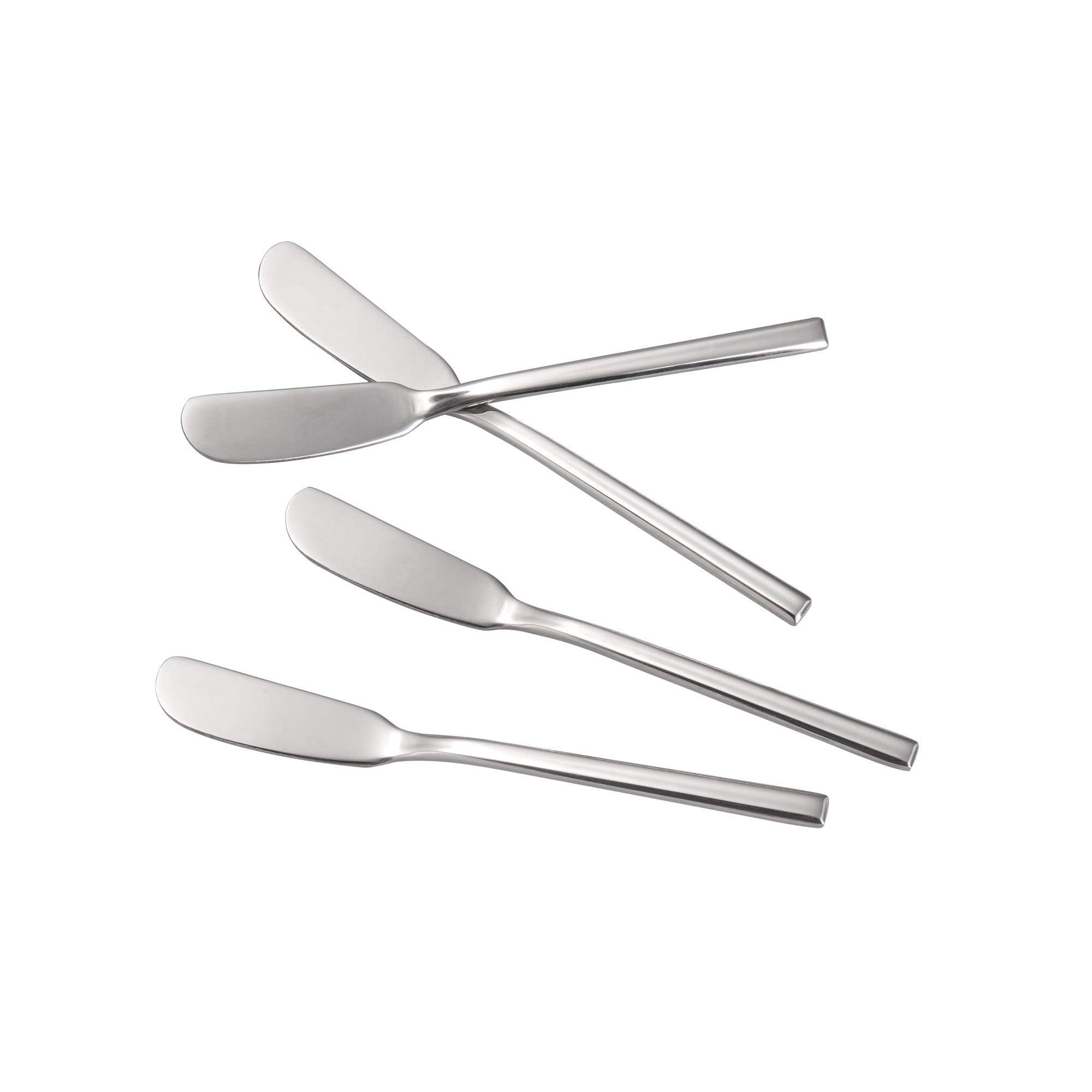 IMEEA Butter Knife Stainless Steel Butter Knife Spreader 6.5-Inch Cheese Spreaders, Set of 4