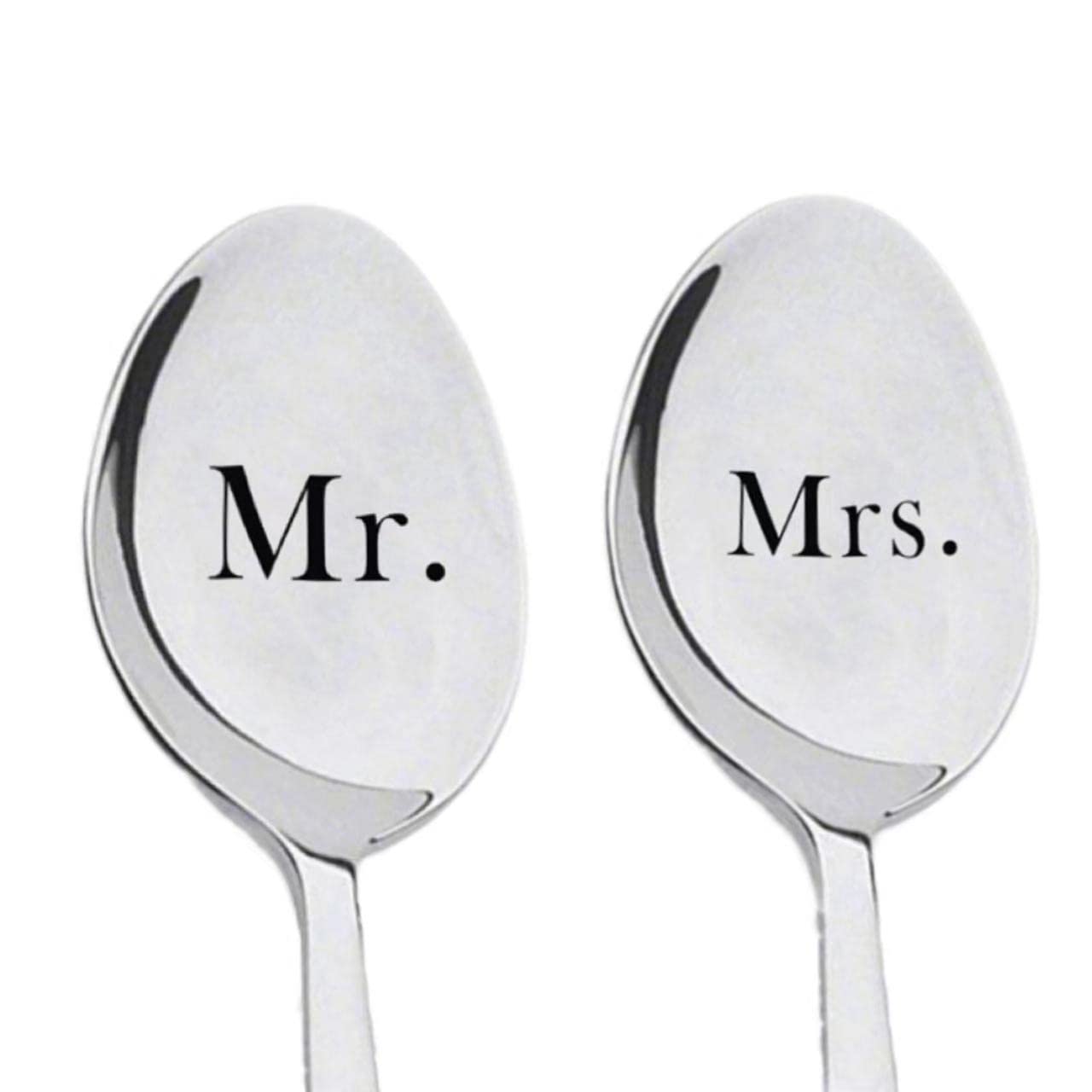 His and Her Gifts Coffee Spoons for Couples Anniversary Birthday Gifts for Her Him Christmas Gifts for Boyfriend Girlfriend Ice Cream Spoon Set Tableware 2pcs