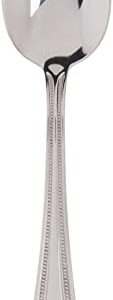 Winco 12-Piece Dots Dinner Spoon Set, 18-0 Stainless Steel, Silver