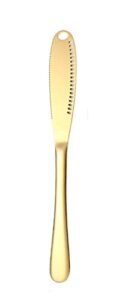 liusm stainless steel 3 in 1 butter spreader，spreader knife-kitchen gadgets (gold)