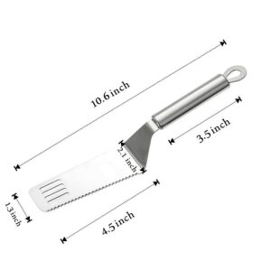 TAFOND Stainless Steel Pie Cutter and Server, Cake Cutter and Pastry Spatula with Serrated Blade, Set of 1