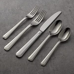 Oneida Chroma 65 Piece Fine Flatware Set, Service for 12, 18/10 Stainless Steel, Silverware Set, Dishwasher Safe