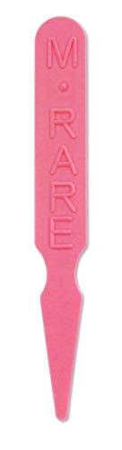 New Star Foodservice 24197 Plastic Steak "Medium Rare" Markers, Pink (Pack of 1000)