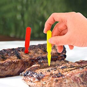 New Star Foodservice 24197 Plastic Steak "Medium Rare" Markers, Pink (Pack of 1000)