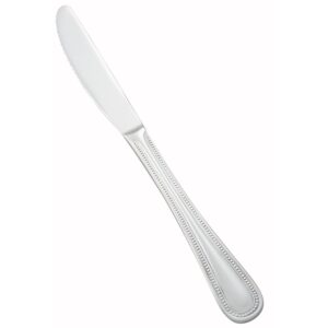 winco 0005-08 dots mirror finish s/s dinner knife - dozen