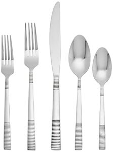 oneida, service for 8 paxton 42 piece everyday flatware, 18/0 stainless steel, silverware set