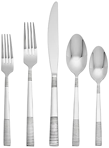 Oneida, Service for 8 Paxton 42 Piece Everyday Flatware, 18/0 Stainless Steel, Silverware Set