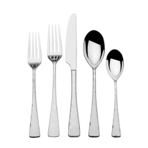 mikasa novaro 18/10 stainless steel flatware, 45 piece set