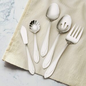 Hampton Forge Lace Frosted Flatware Set, Service for 8, Metallic