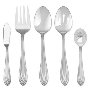 Hampton Forge Lace Frosted Flatware Set, Service for 8, Metallic