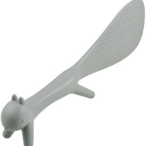 Plastic Squirrel Shaped Non Stick Rice Paddle Spoon Gray