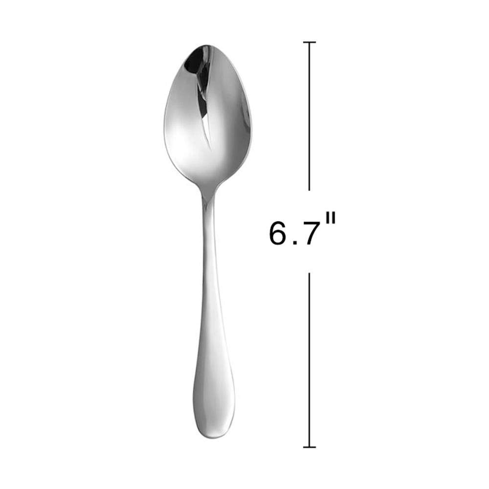 Eslite 12-Pieces Stainless Steel Dessert Spoons,6.7 Inches