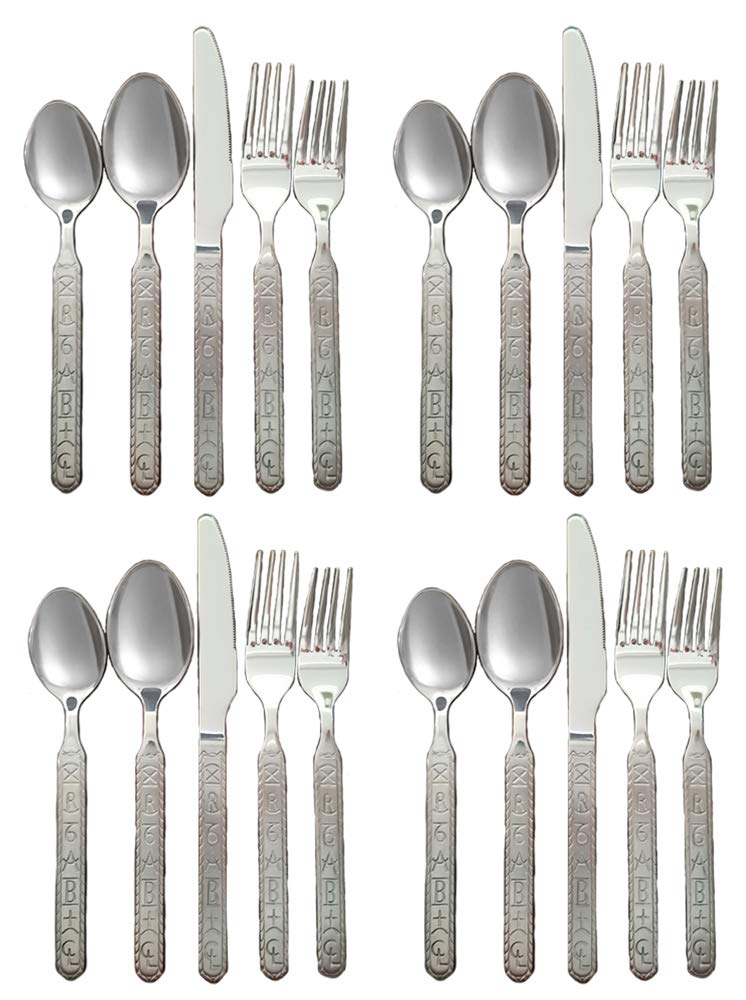 Ranch Brands Stainless Silverware Set (20 piece) by Cowboy Living