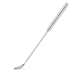 long handle mixing spoons stainless steel teardrop bar drink cocktail shaker stirrer spoon for ice cream smoothies malts milkshakes juice coffee tea drink (1)