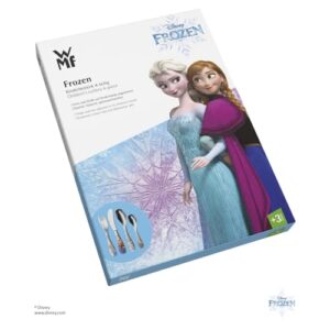 WMF Disney Frozen Children's Cutlery Set 4 Pieces from 3 Years Stainless Steel Cromargan Polished Dishwasher Safe Colour and Food Safe, Stainless Steel, Transparent, 22 x 16 x 3 cm