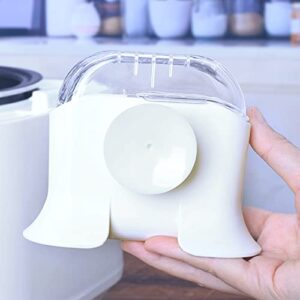 MXY Rice Scoop Holder with Suction Cup and Cover Rice Paddle Meal Spoon Fork Storage Station Can Stand or Adsorb on Rice Cooker or Smooth Surface