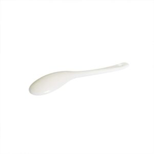 Xmomx 6 pcs Porcelain Egg Spoons Ceramic Spoons White 5 inch Coffee Dessert Yogurt Tea milky tea