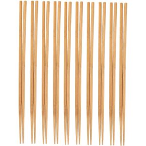 juvale cooking chopsticks - 10-pack extra long cooking chopsticks, for cooking, frying, hot pot, noodles in chinese and japanese style, natural bamboo, 16.5 inches