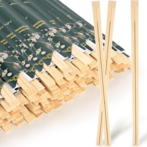 disposable chopsticks, 8.3 inches natural bamboo chopsticks, sleeved and separated - pack of 50 pairs