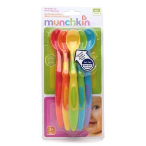 munchkin 10062 soft-tip infant spoons 6 count assorted