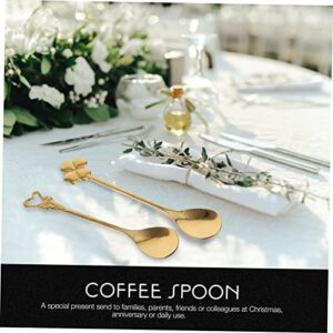 UPKOCH 2 Sets /4pcs Coffee Stirring Spoon Espresso Spoons Mixing Spoon Coffee Stir Spoons Stainless Steel Stirring Spoon Sugar Spoon Sugar Spoons Kitchen Gadget Dessert Spoon Drink Spoon