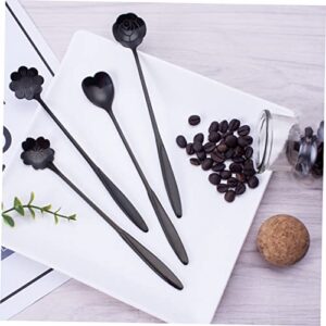 UPKOCH 3 Pcs Stainless Steel Spoon Stainless Steel Set Stir Sticks for Cocktails Dinnerware Spoons Silverware Set Decorative Spoon Ice Cream Scoop Coffee Spoon Mixing Spoon Tea Spoon