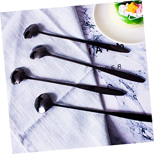 UPKOCH 3 Pcs Stainless Steel Spoon Stainless Steel Set Stir Sticks for Cocktails Dinnerware Spoons Silverware Set Decorative Spoon Ice Cream Scoop Coffee Spoon Mixing Spoon Tea Spoon