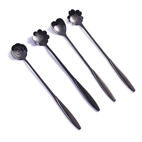 UPKOCH 3 Pcs Stainless Steel Spoon Stainless Steel Set Stir Sticks for Cocktails Dinnerware Spoons Silverware Set Decorative Spoon Ice Cream Scoop Coffee Spoon Mixing Spoon Tea Spoon