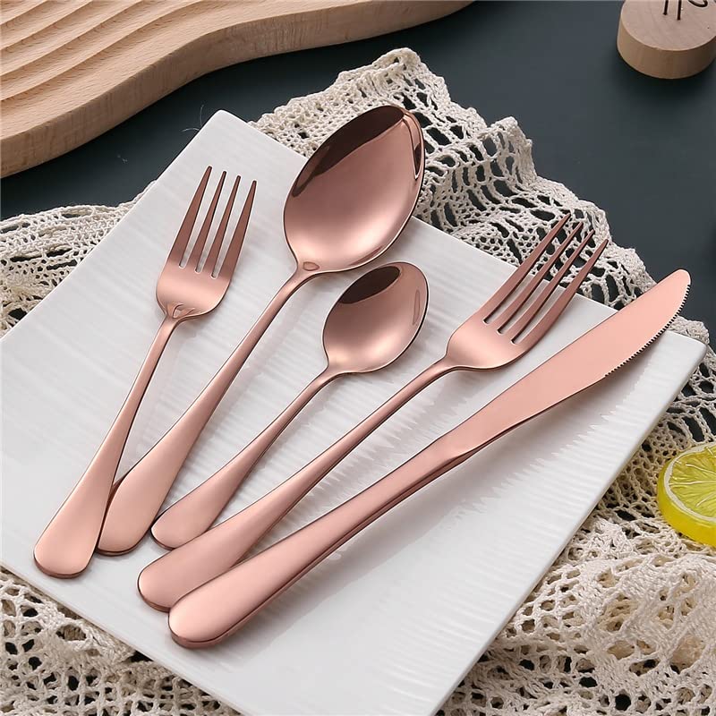 Wedding Stainless Steel Gold Cutlery Set Spoon Fork And Knife gold Matted Cutlery flatware Set