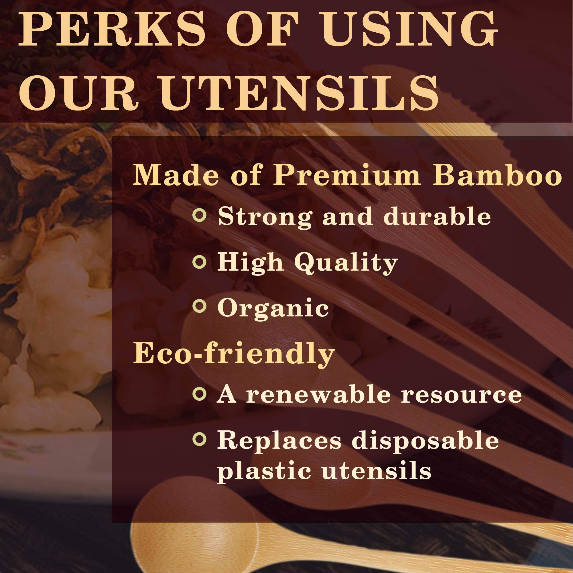 BambooMN Premium Solid Bamboo Dinner Fork 8" - All Natural Reusable Dinnerware - 100 pcs