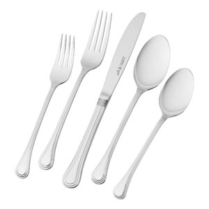 henckels astley 18/10 stainless steel flatware set, 20-piece, silver