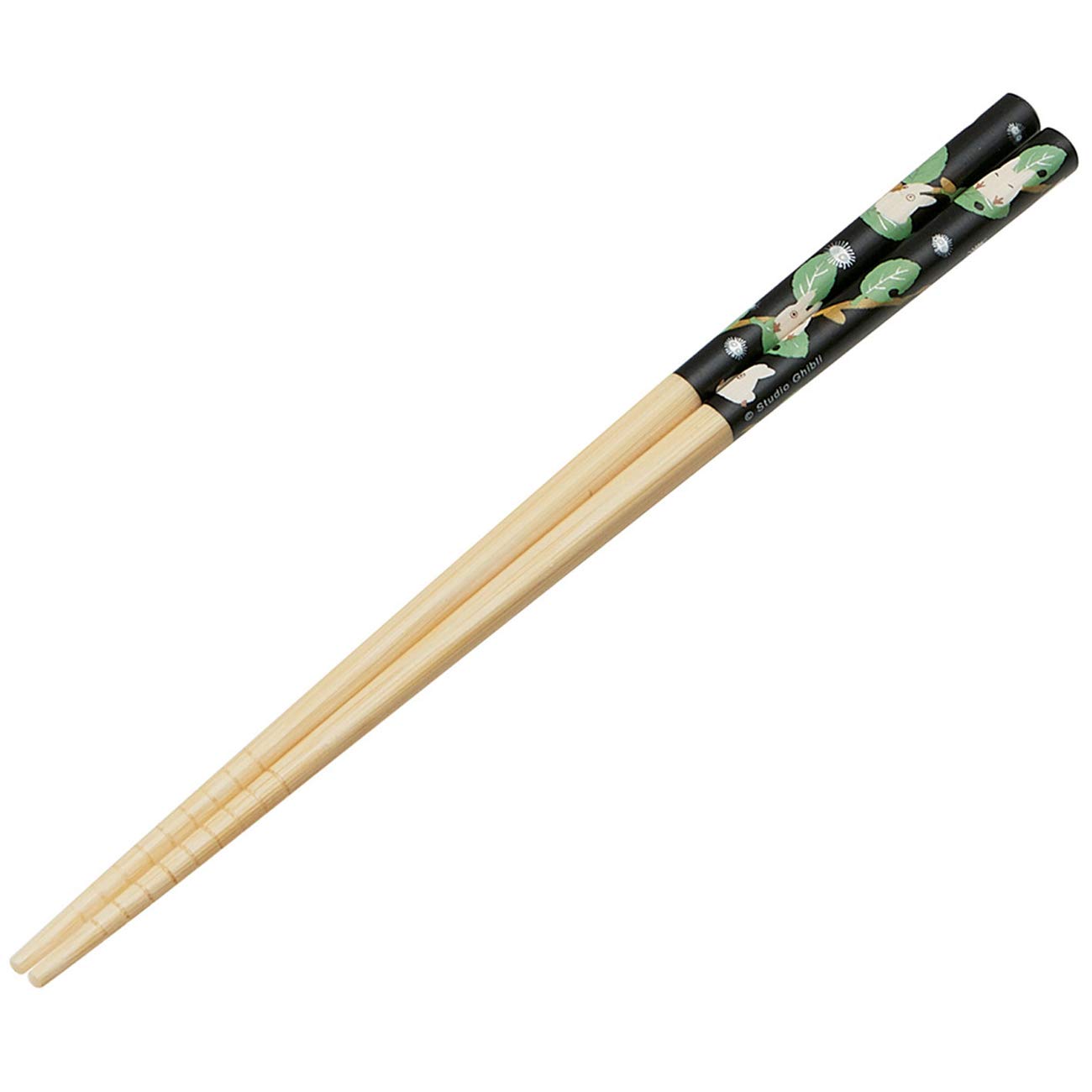 My Neighbor Totoro Bamboo Chopstick -Anti-Slip Grip for Ease of Use - Authentic Japanese Design - Lightweight, Durable and Convenient - Leaves