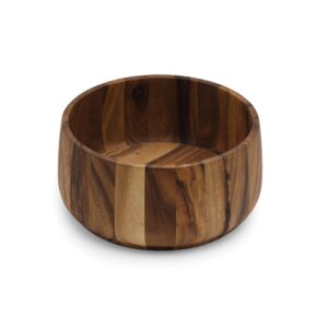 ironwood gourmet tulip salad bowl, acacia wood