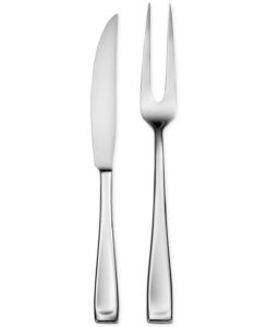 oneida moda fine flatware carving set, 18/10 stainless steel, silverware set, dishwasher safe