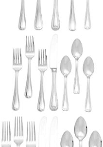 Lenox Vintage Jewel 20-Piece Flatware Set, 3.60 LB, Metallic