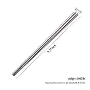 Buyer Star 5-Pair Silver Stainless Steel Chopsticks Metal Reusable Chopsticks Chinese Square Chopsticks