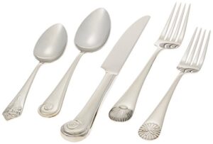 reed & barton seashell 5pc flatware place setting, 5 piece, silver