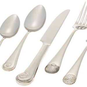 Reed & Barton Seashell 5Pc Flatware Place Setting, 5 Piece, Silver