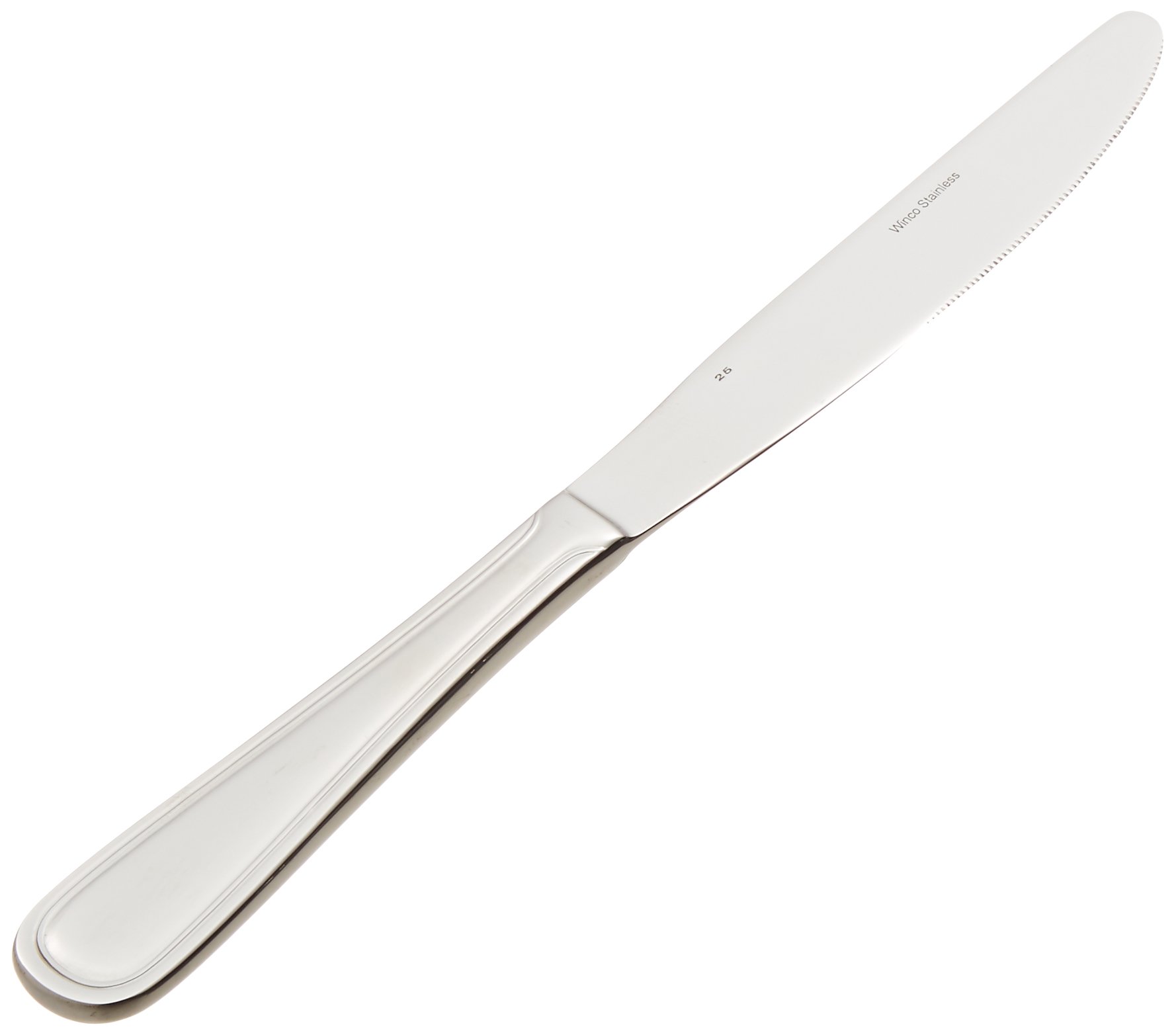 Winco - 0030-08 Shangari-la 18/8 S/S Dinner Knife - Dozen,Silver