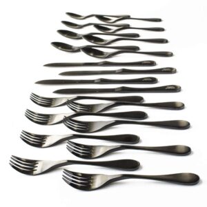 knork black matte titanium coated stainless 20-piece set