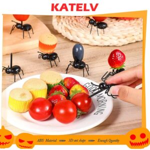 12 PCS Ants Toothpicks Food Fruit Picks Decoration Ant Shape Forks Snack Cake Dessert Tableware for Home Party Dinner Fruit Pick