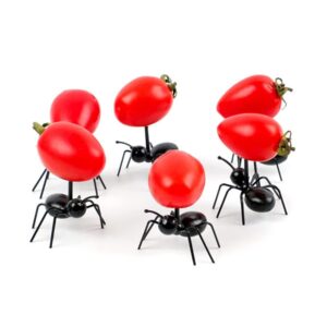 12 PCS Ants Toothpicks Food Fruit Picks Decoration Ant Shape Forks Snack Cake Dessert Tableware for Home Party Dinner Fruit Pick