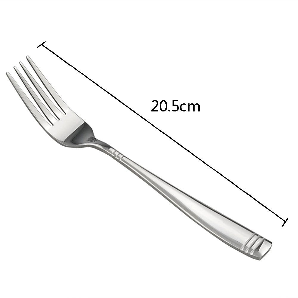 DynkoNA Stainless Steel Forks Set of 12, Kitchen Forks for Eating