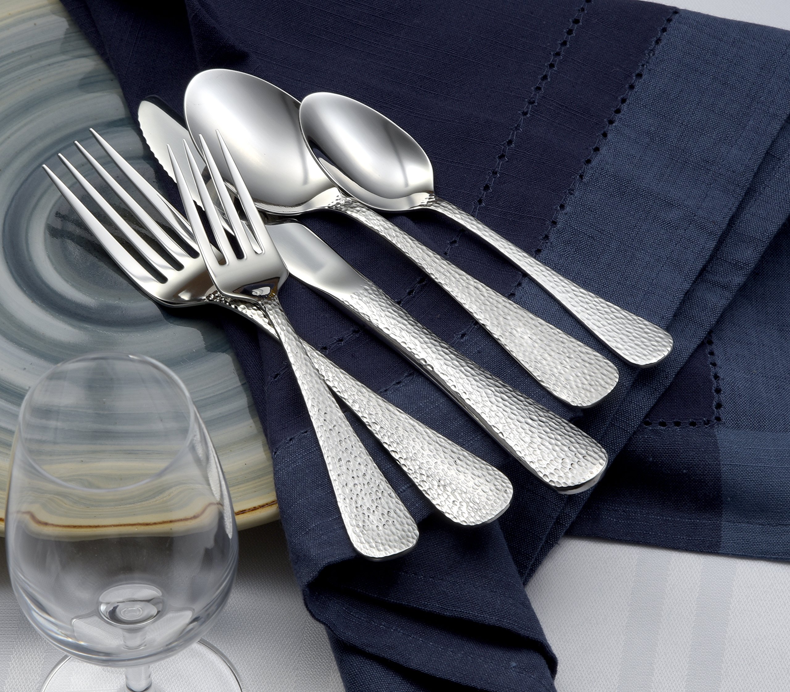 Liberty Tabletop Providence 20 Piece Flatware Set service for 4 stainless steel Silverware 18/10 Made in USA