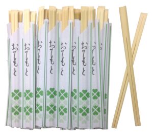 shirakiku individual packed disposable wooden chopsticks in bags, 100 pair