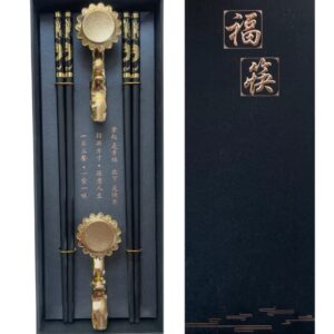 golden dragon chopstick set