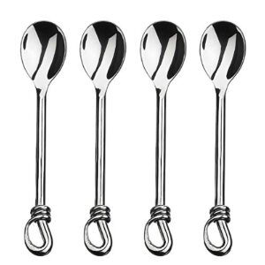 gourmet settings twist 5-1/2" mini / demitassse spoons (set of 4)