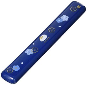 skater japanese rabbit blossom chopstick and case blue